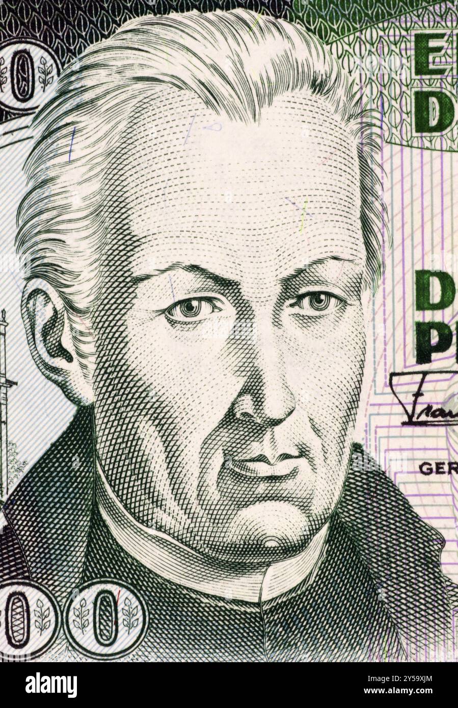 Jose Celestino Mutis (1732-1808) on 200 Pesos Oro 1992 Banknote from ...