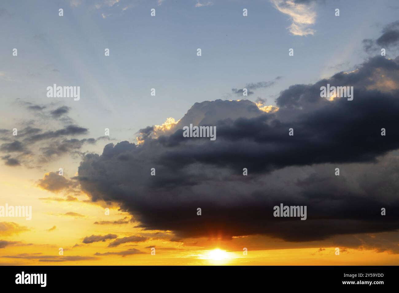 Atmospheric sunset evening sky texture sky Stock Photo - Alamy
