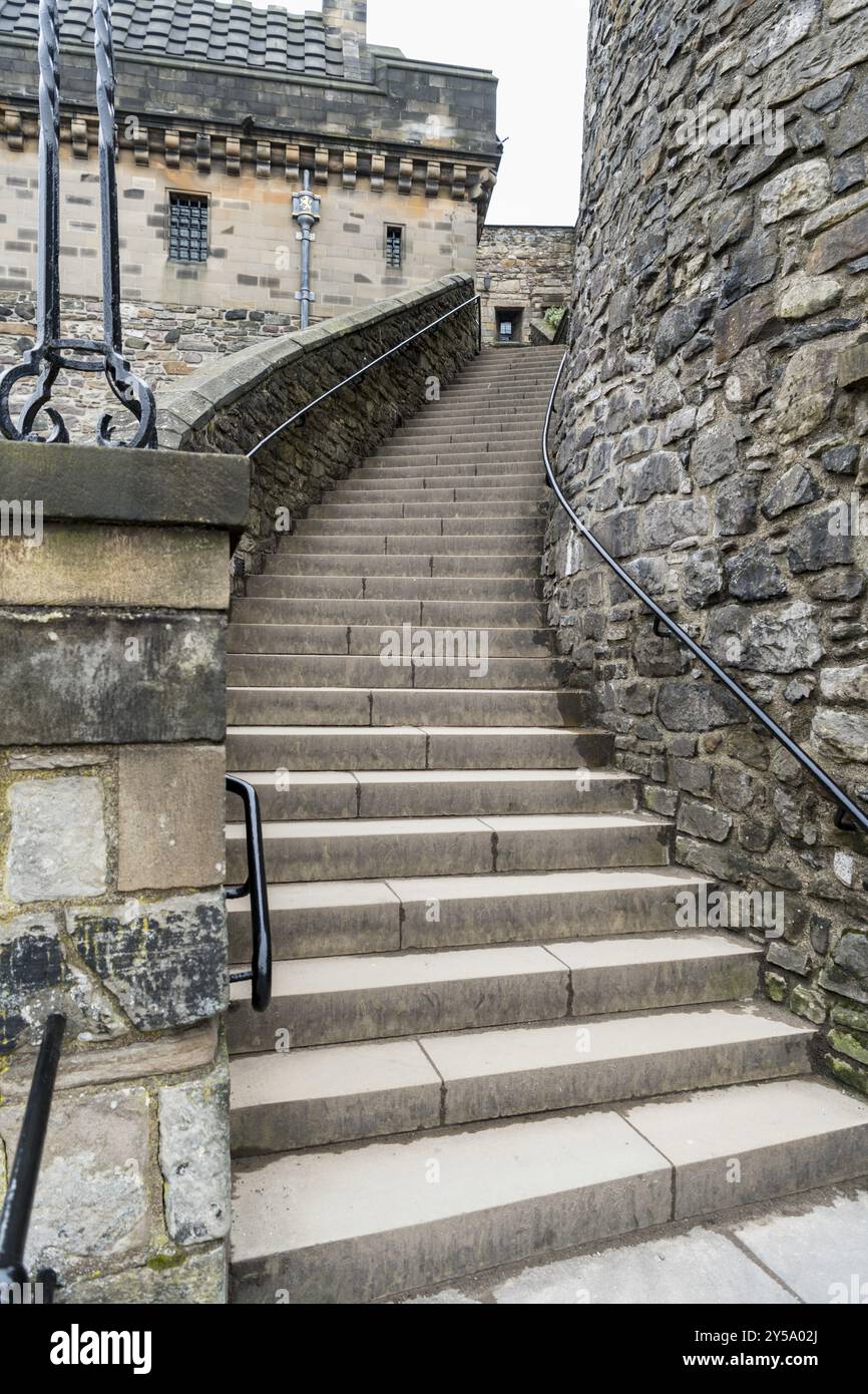 Lang stairs edinburgh castle scotland hi-res stock photography and ...