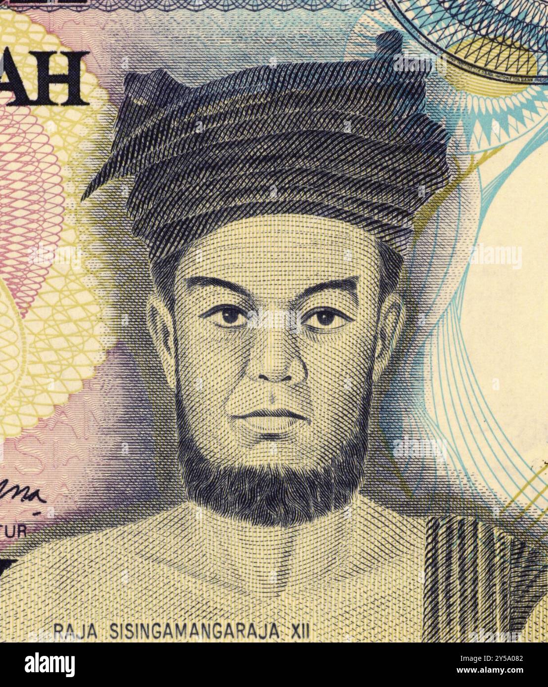 Raja Sisingamangaraja XII (1849-1907) on 1000 Rupiah 1987 Banknote from ...