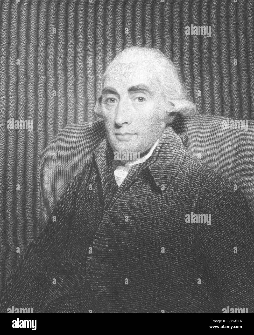 Joseph Black (1728-1799) on engraving from the 1800s. Scottish ...