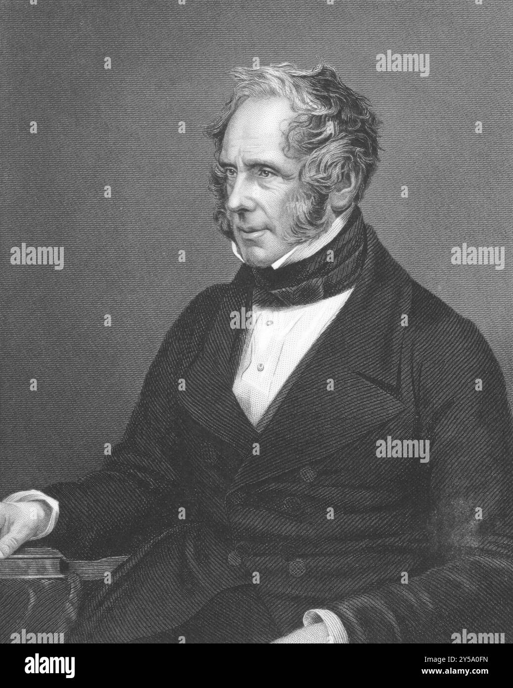 Henry John Temple, 3rd Viscount Palmerston on engraving from the 1850s ...