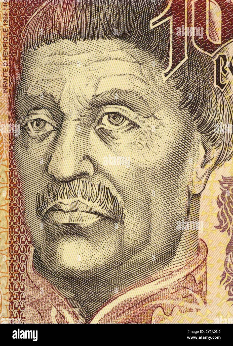 Dom Henrique on 10000 Escudos 1998 Banknote from Portugal. Prince of ...