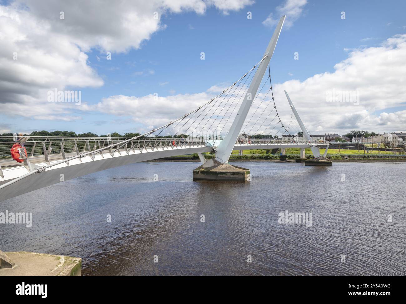 Peace Bridge, Londonderry, Derry, Northern Ireland Stock Photo - Alamy