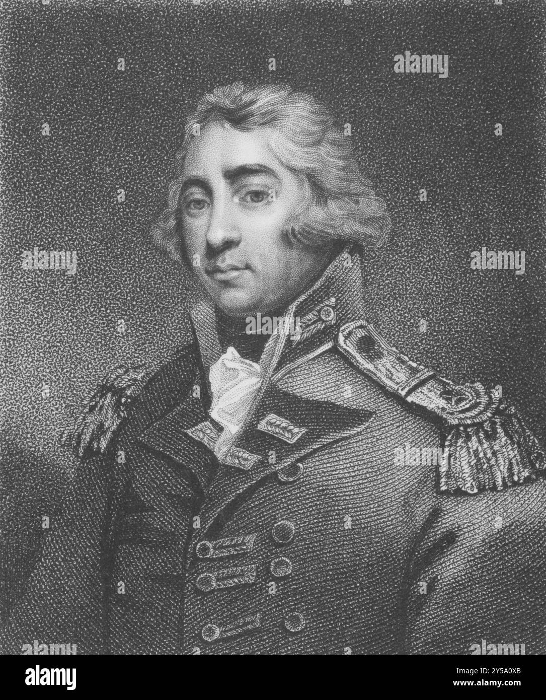 Thomas Graham, 1st Baron Lynedoch (1748-1843) on engraving by Hopwood ...