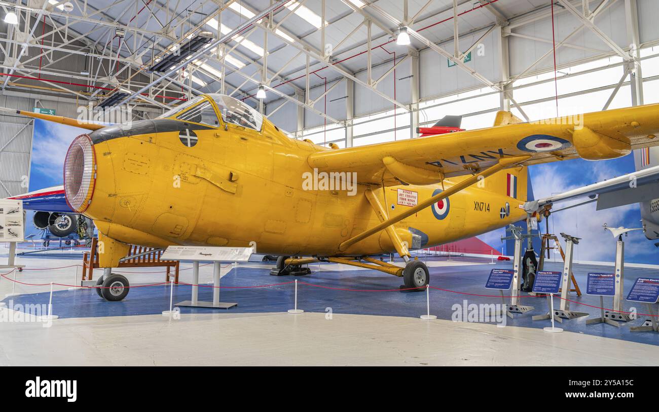 Hunting H126, research aircraft, RAF Museum, Cosford Stock Photo - Alamy