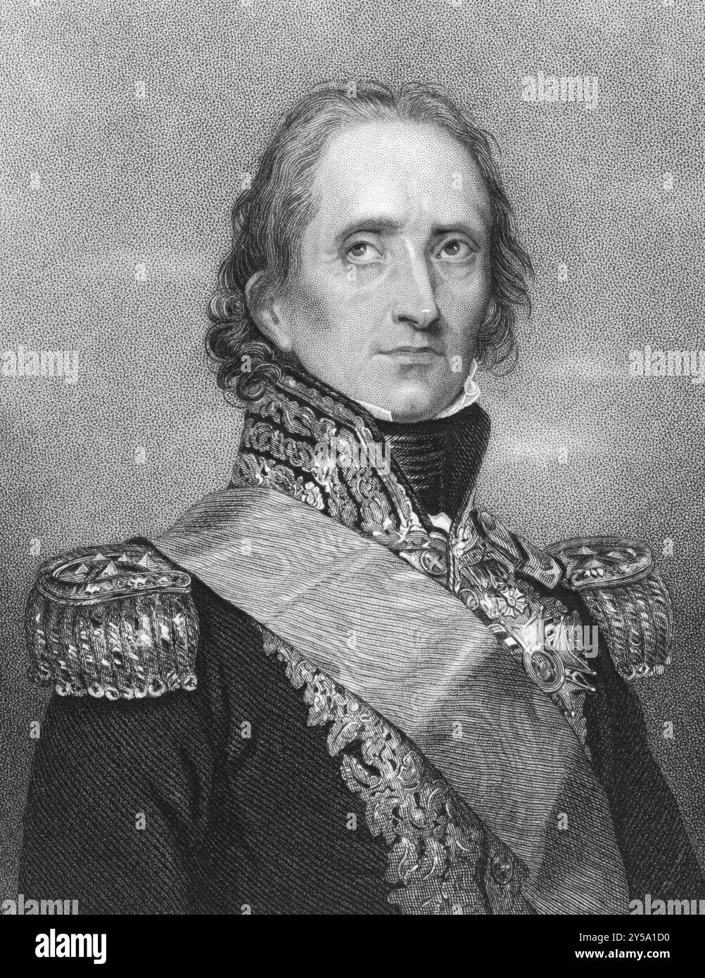 Jean-de-Dieu Soult (1769-1851) on engraving from the 1800s. French ...