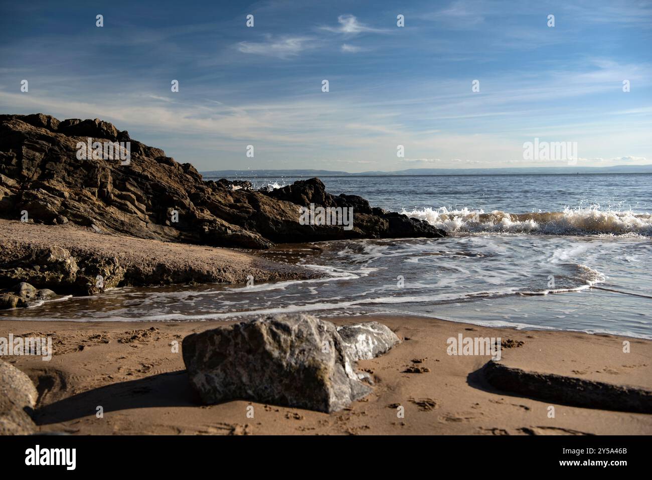Barry Island Beach, Barry Island, Vale of Glamorgan, Wales Stock Photo ...