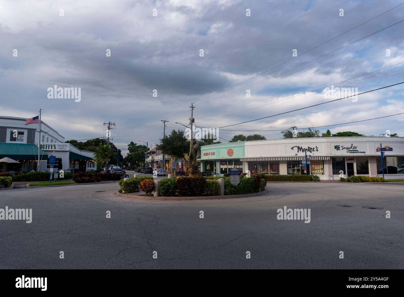 The streets of downtown Stuart in Florida, USA Stock Photo - Alamy