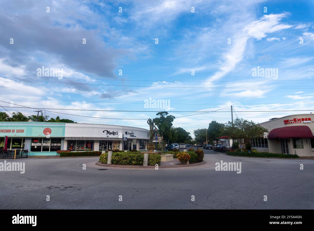 The streets of downtown Stuart in Florida, USA Stock Photo - Alamy
