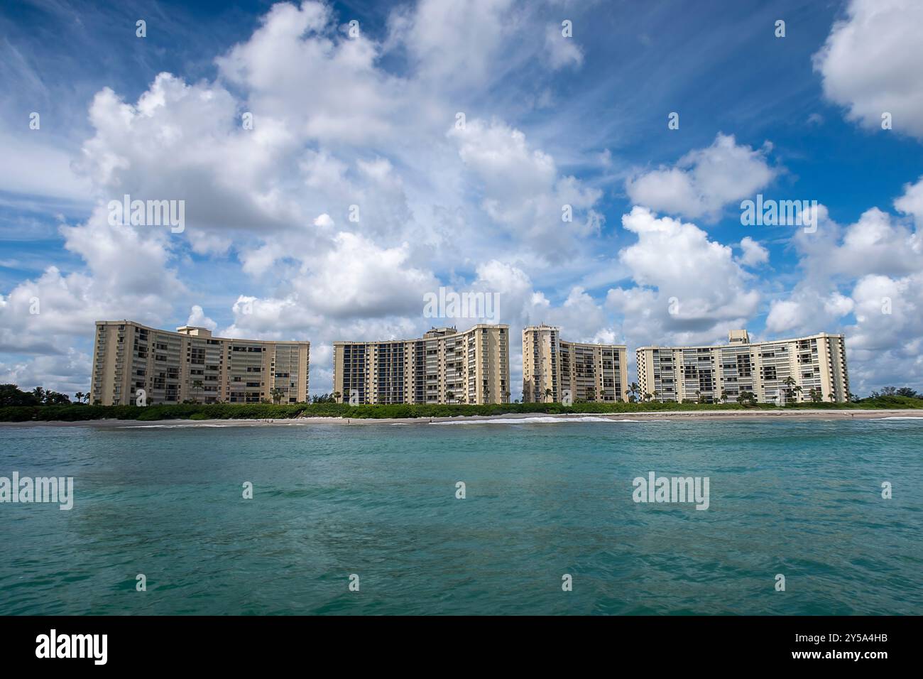 Luxury beachfront condos in Jupiter, Florida, USA Stock Photo - Alamy