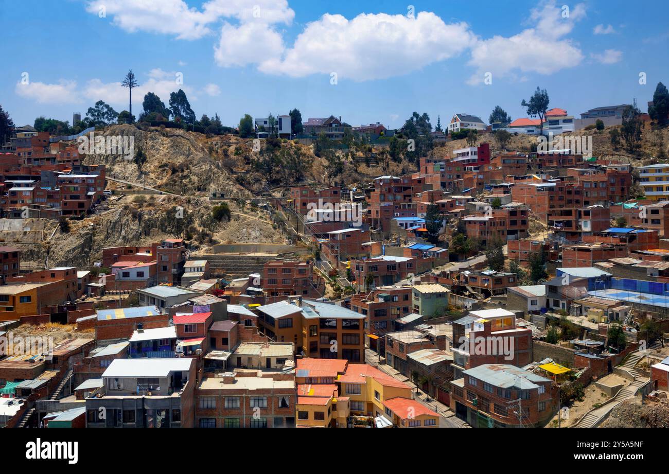 Residential houses in La Paz in Bolivia Stock Photo - Alamy