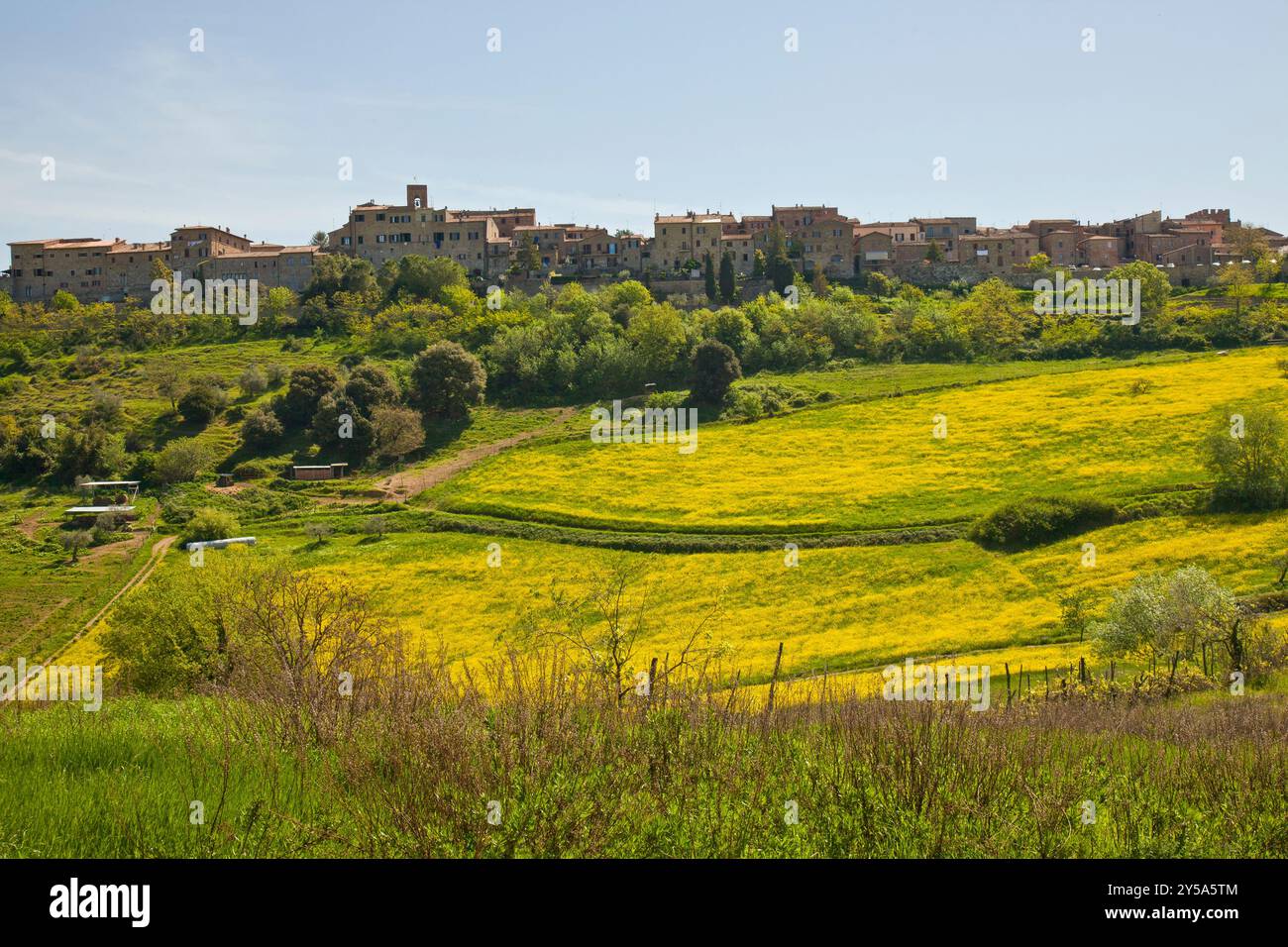 Typical panorama of the Tuscan hills between Chianti and Val d'Orcia ...