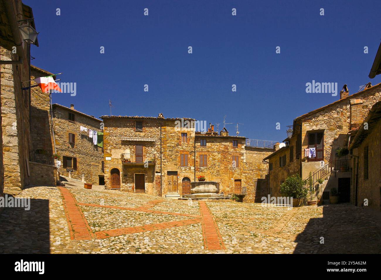 the village of Castiglione d'Orcia is an example of medieval ...
