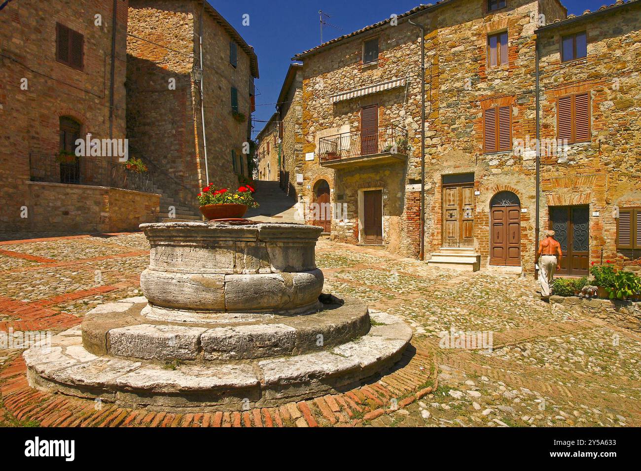 the village of Castiglione d'Orcia is an example of medieval ...
