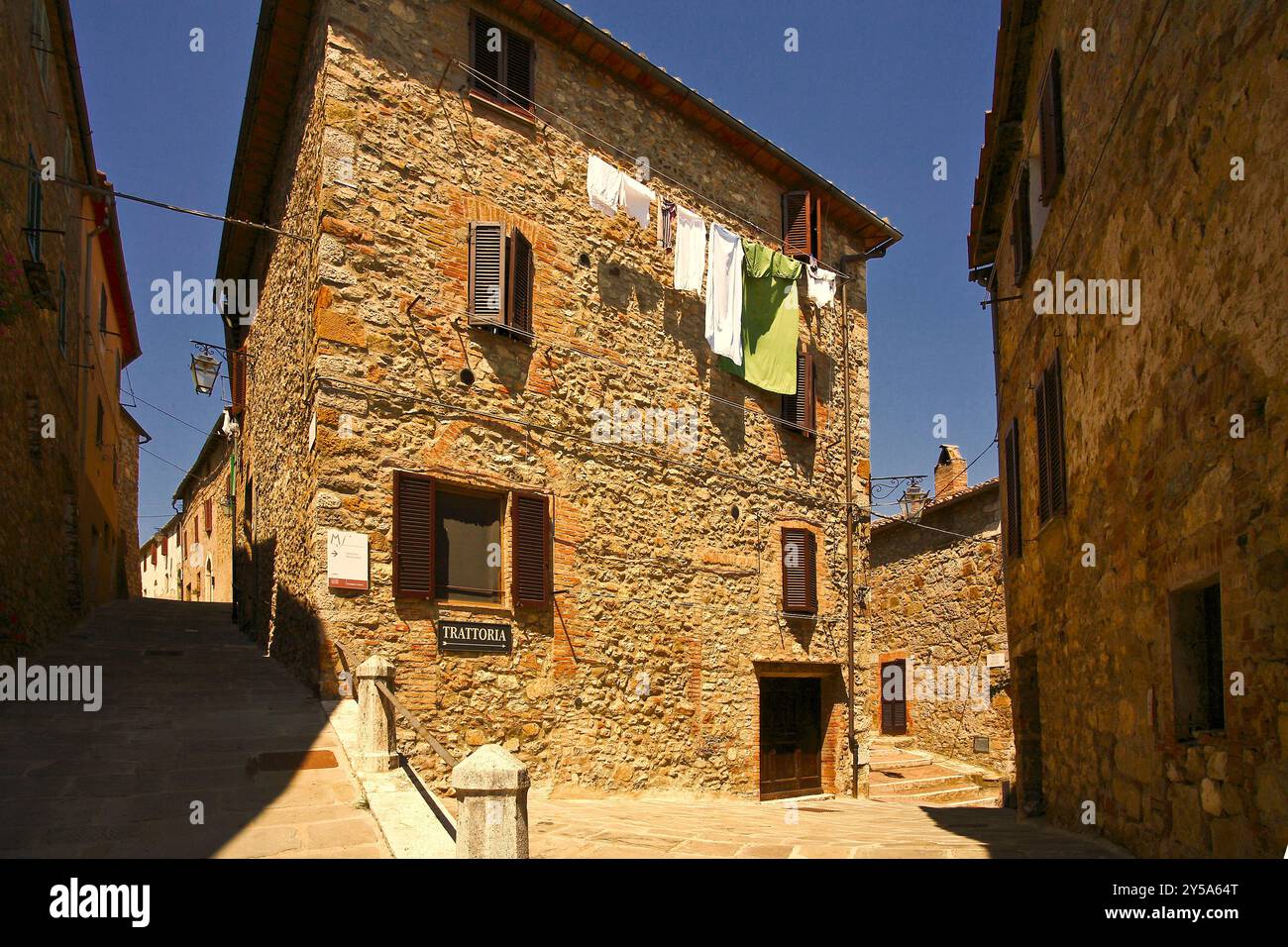 the village of Castiglione d'Orcia is an example of medieval ...