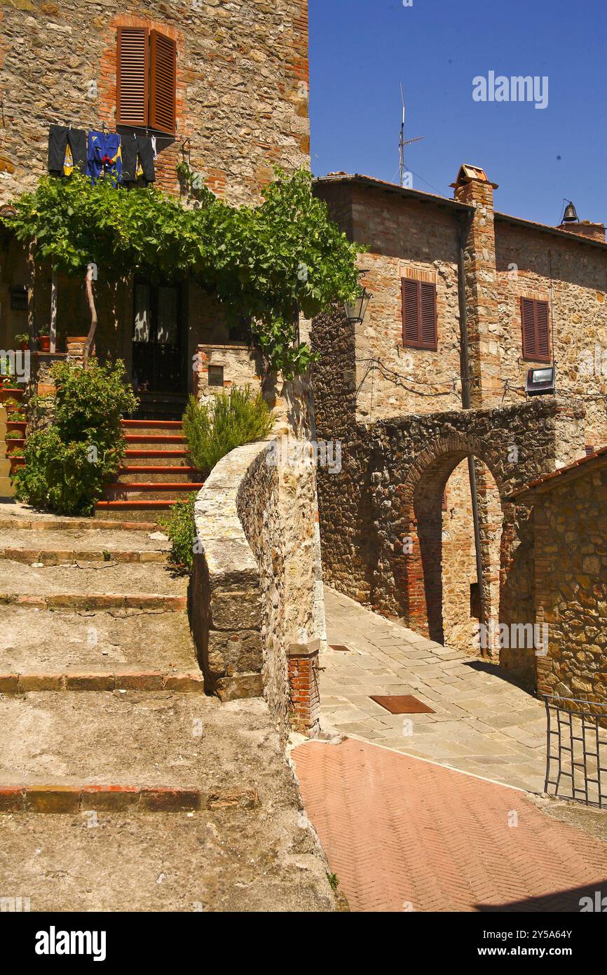 the village of Castiglione d'Orcia is an example of medieval ...