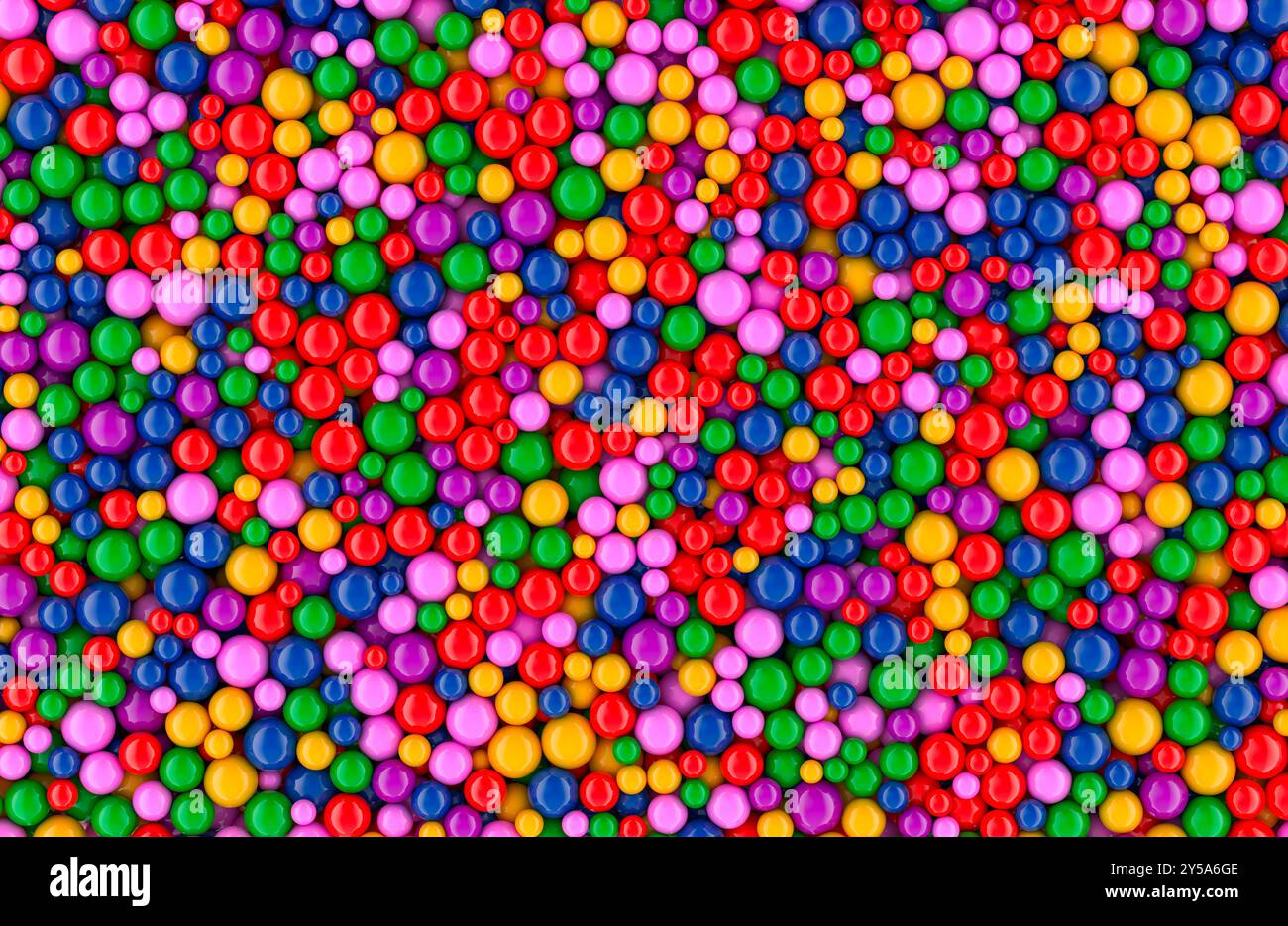 Background from coloured balls, 3D rendering Stock Photo - Alamy