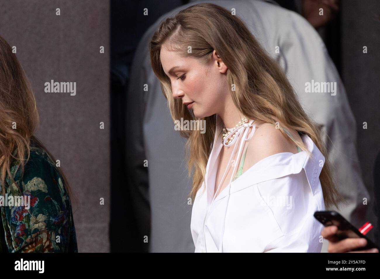 Milan, Italy. 20th Sep, 2024. Hannah Dodd attends the Gucci Women's ...