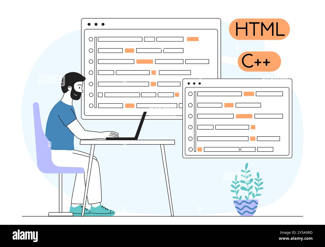 Front end framework Stock Vector Images - Alamy