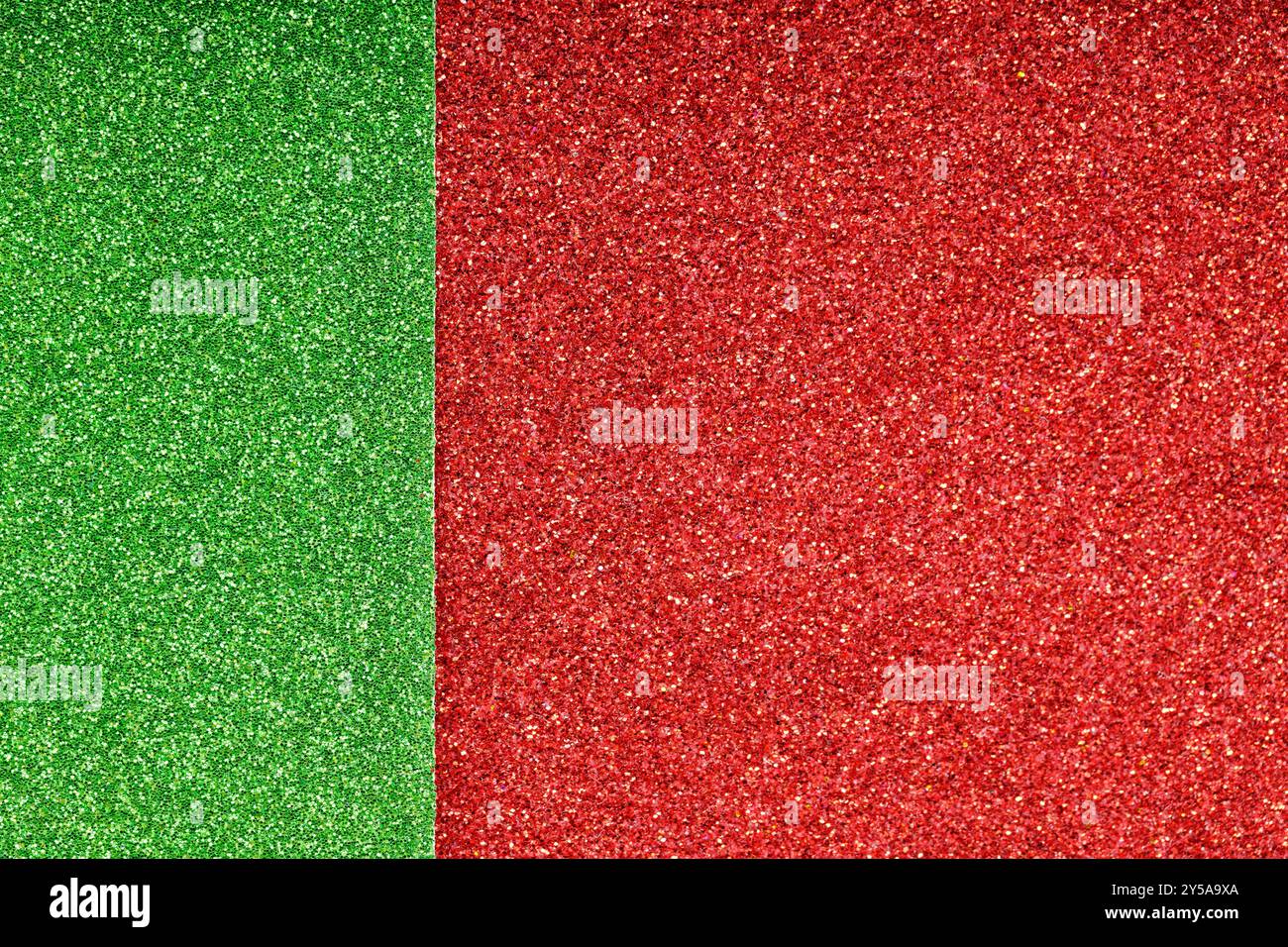 Vibrant Green and Red Glitter Background, Festive Christmas Color ...