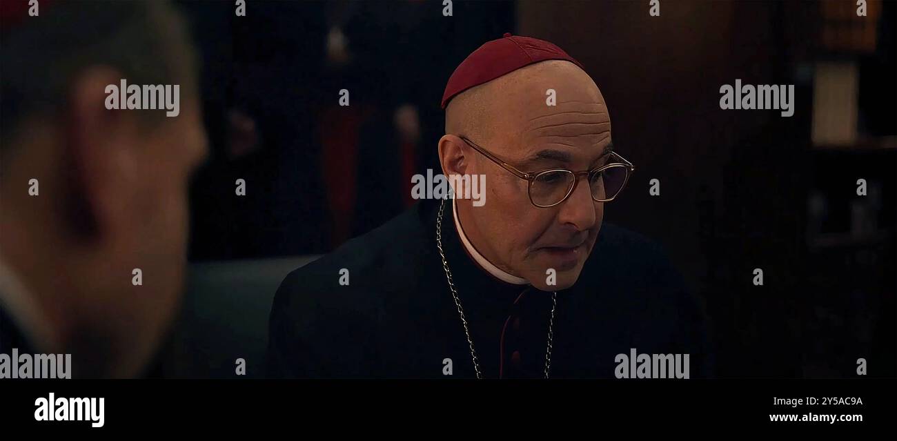 Rome, Italy. Ralph Fiennes and Stanley Tucci in Conclave - (C)Black ...