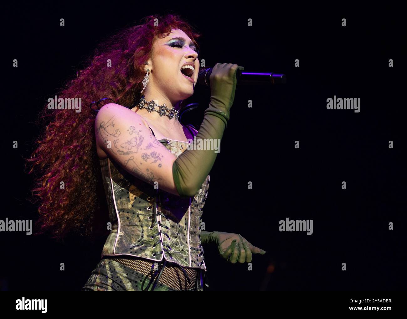 Chappell Roan performs in concert on Friday, Sept. 20, 2024 in London ...