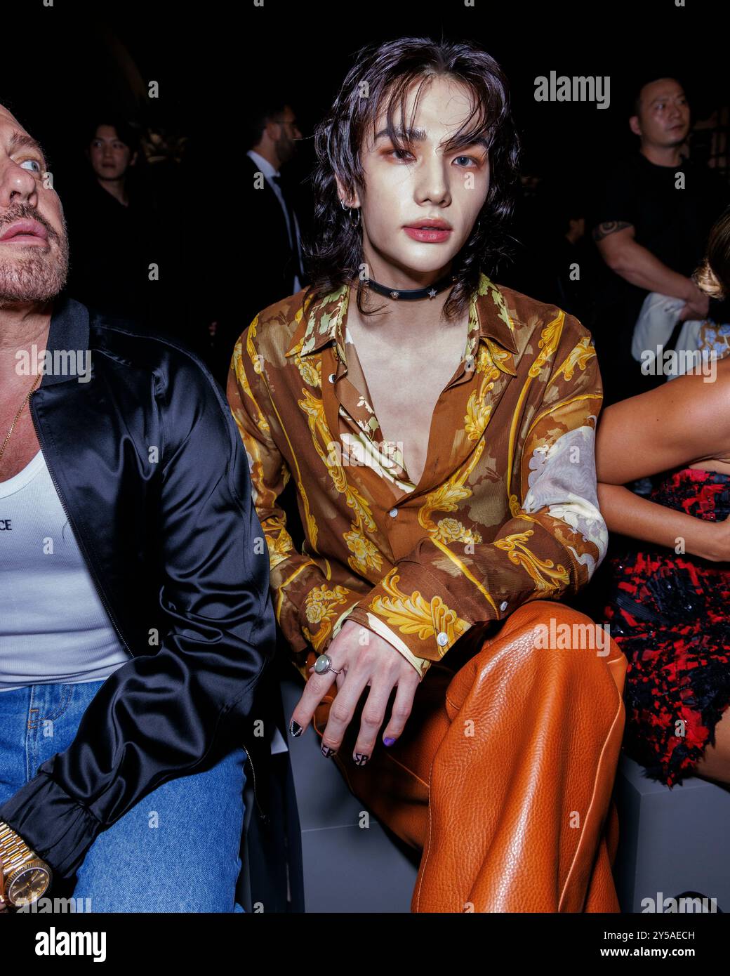 Milan, Italien. 20th Sep, 2024. hyunjin attends VERSACE Spring/Summer ...