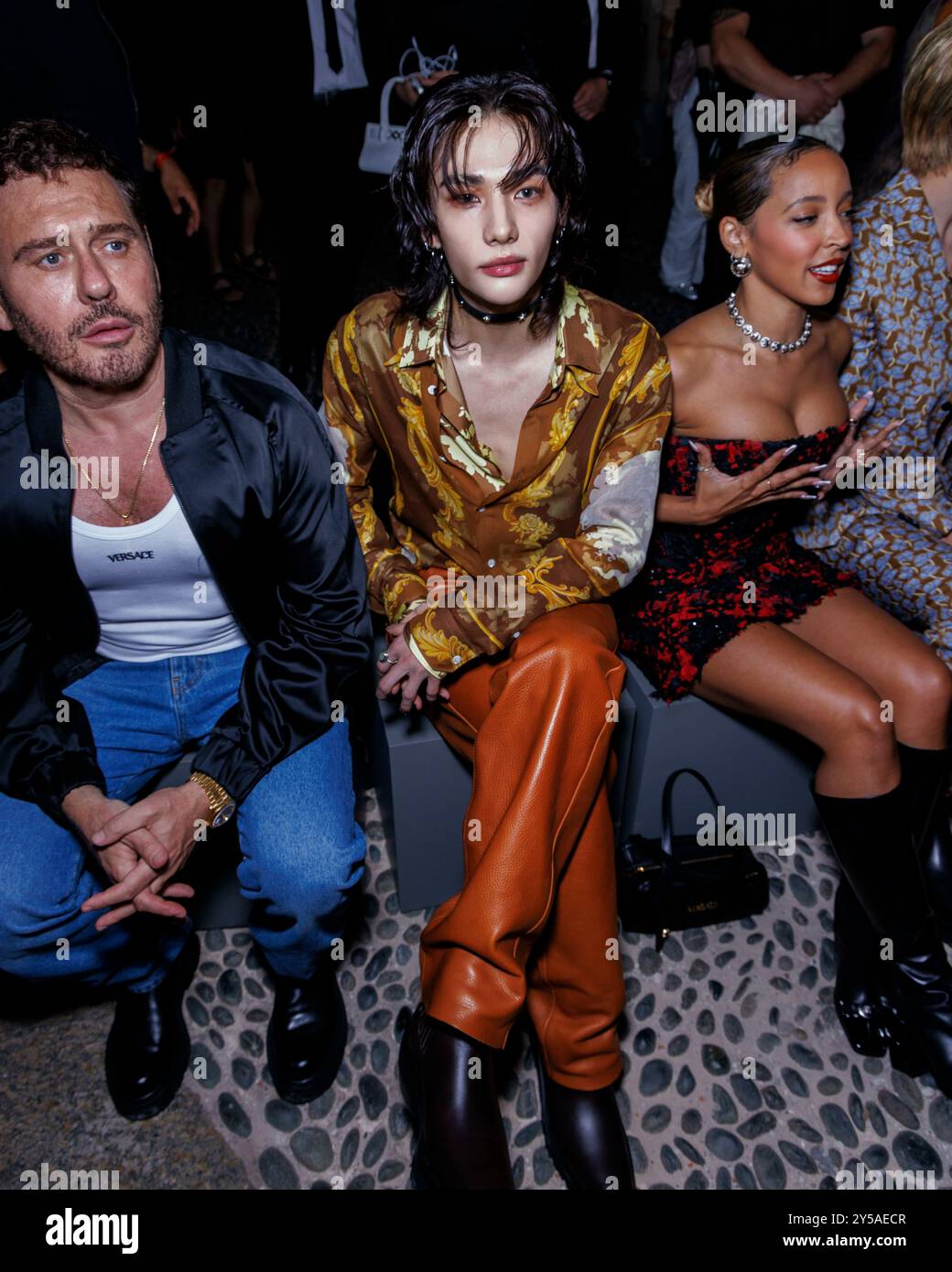 Milan, Italien. 20th Sep, 2024. hyunjin attends VERSACE Spring/Summer ...