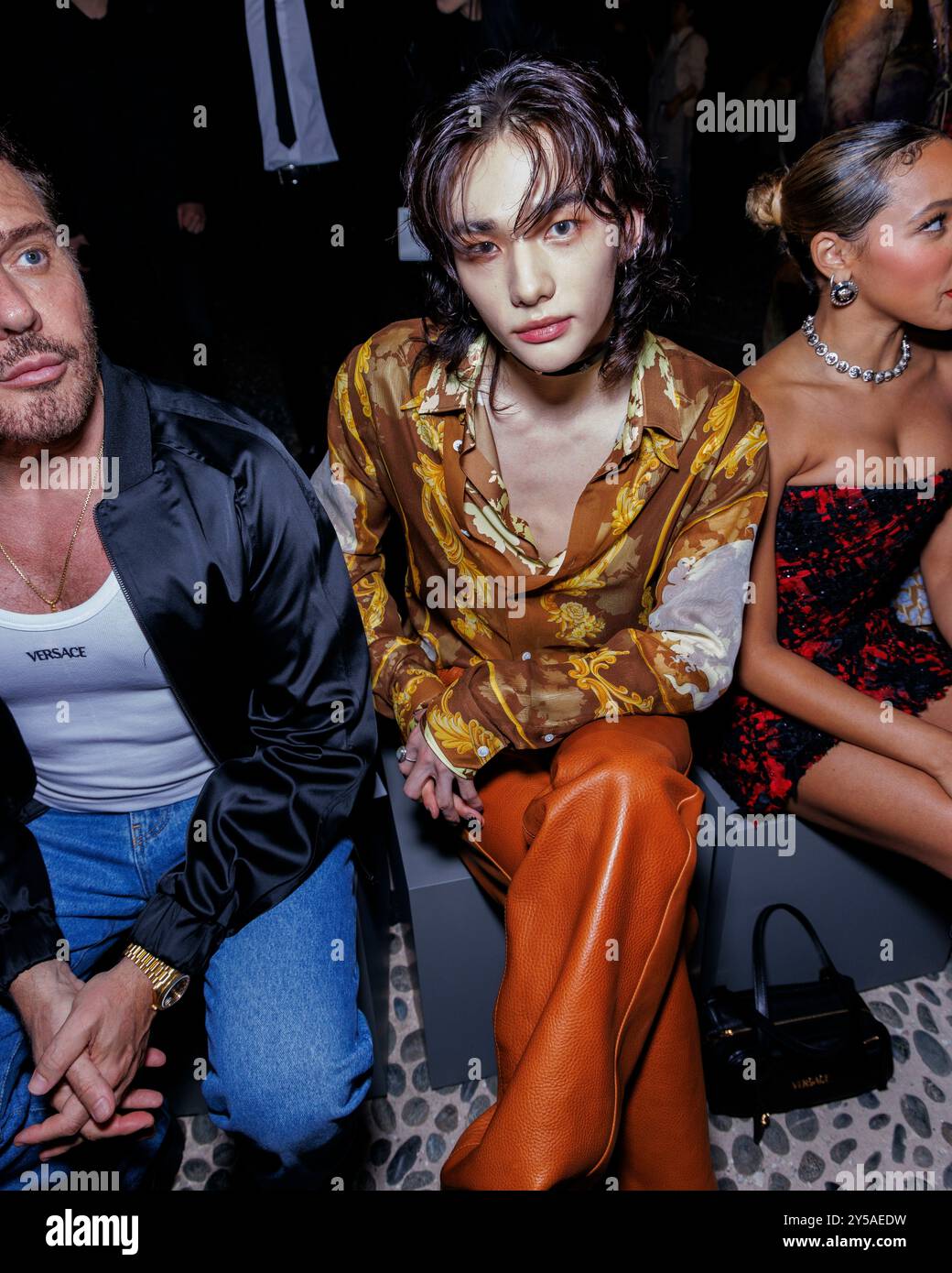 Milan, Italien. 20th Sep, 2024. hyunjin attends VERSACE Spring/Summer ...