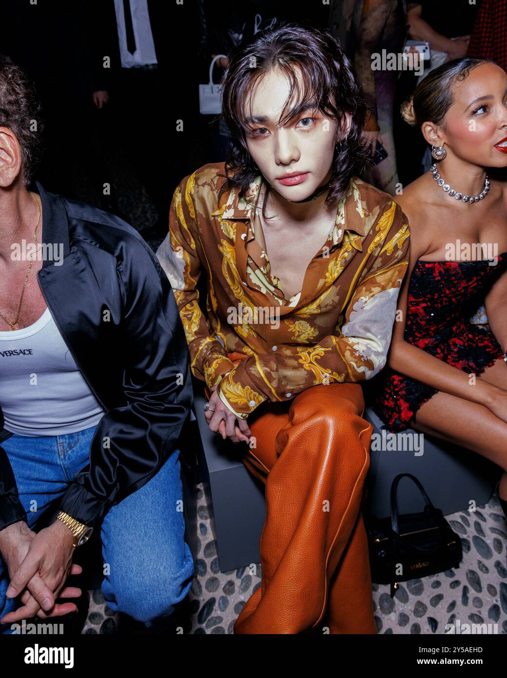 Milan, Italien. 20th Sep, 2024. hyunjin attends VERSACE Spring/Summer ...