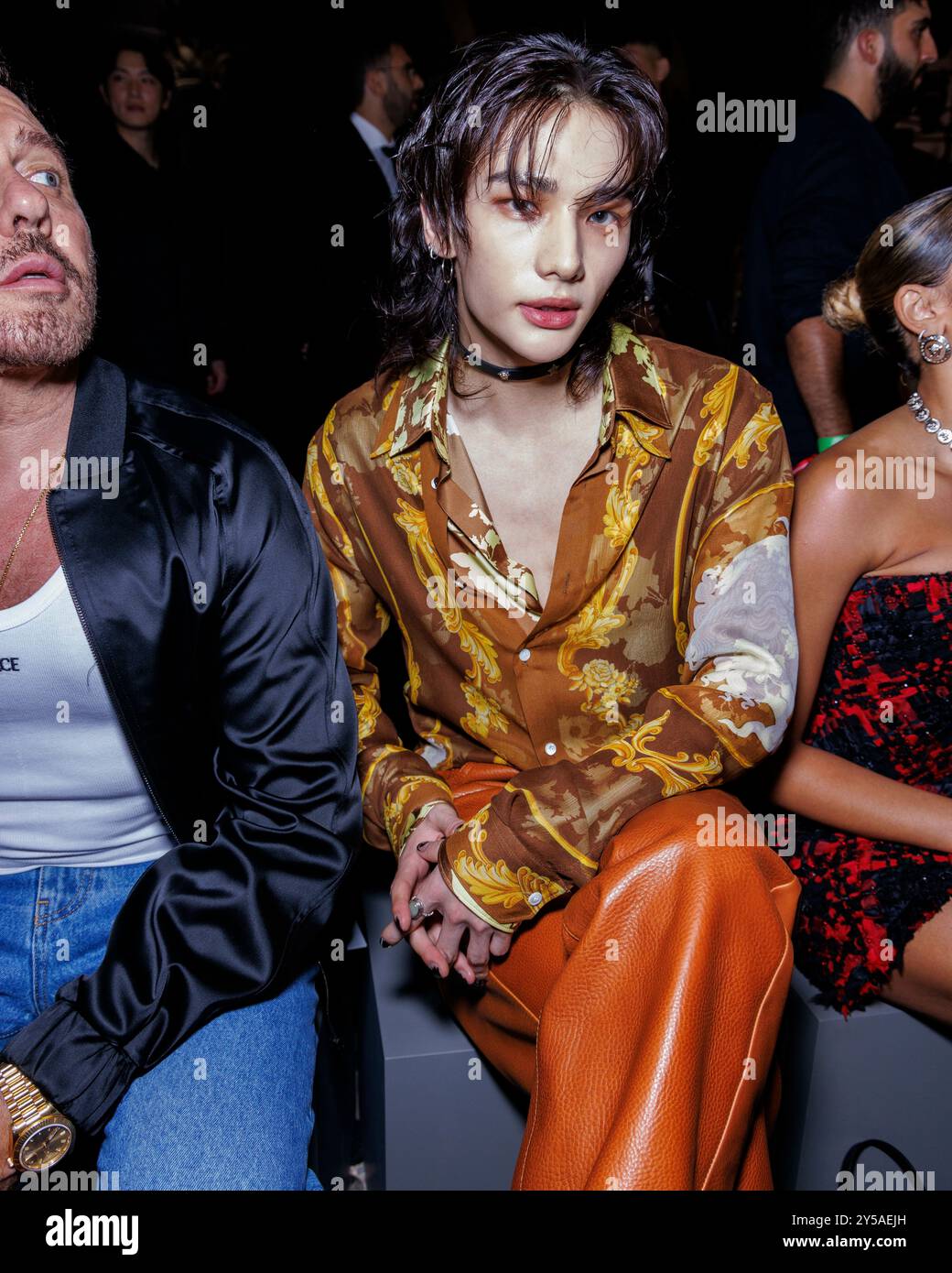 Milan, Italien. 20th Sep, 2024. hyunjin attends VERSACE Spring/Summer ...