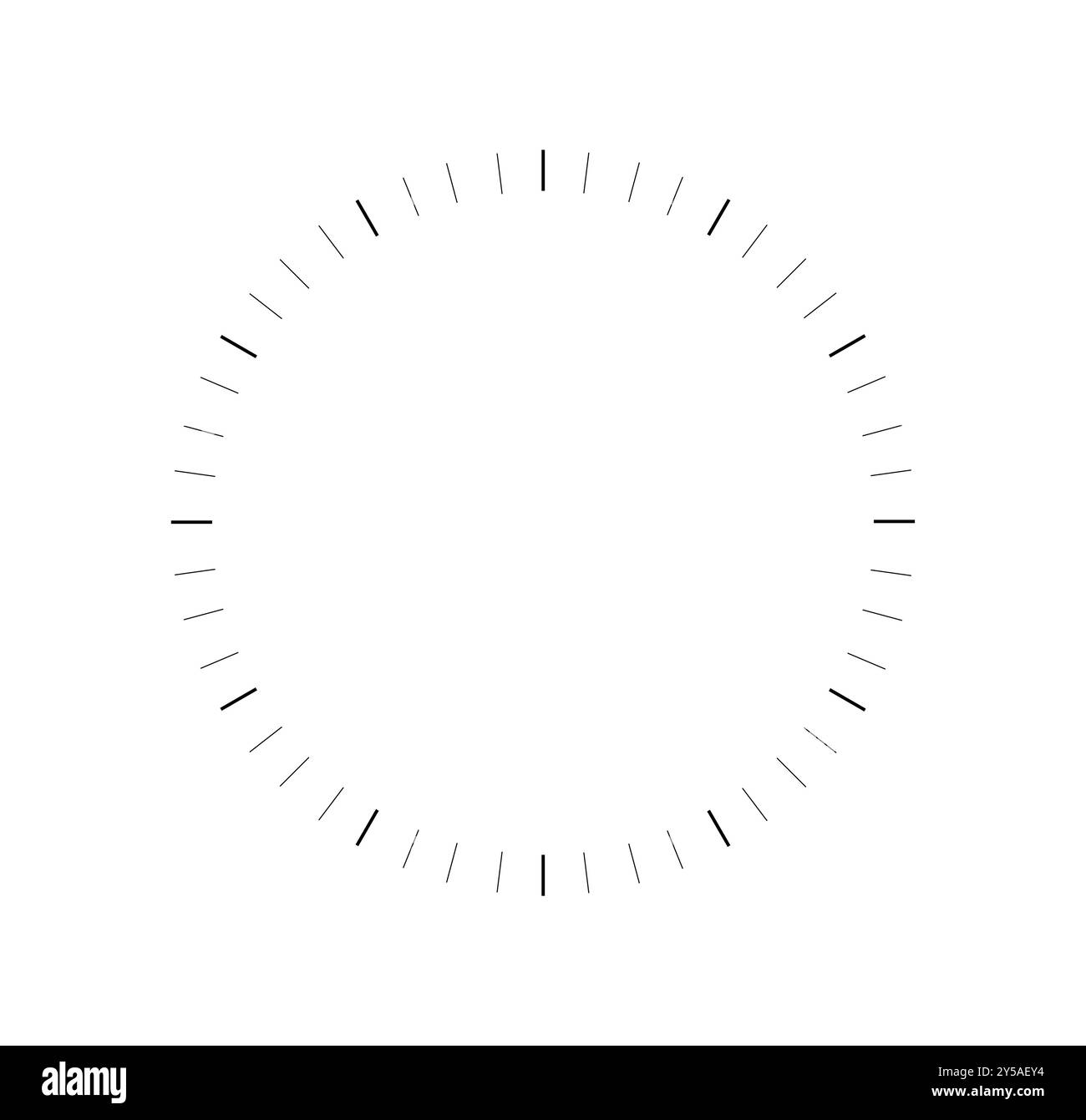 Mechanical clock template. Watch and timepiece. Circle and rounded ...