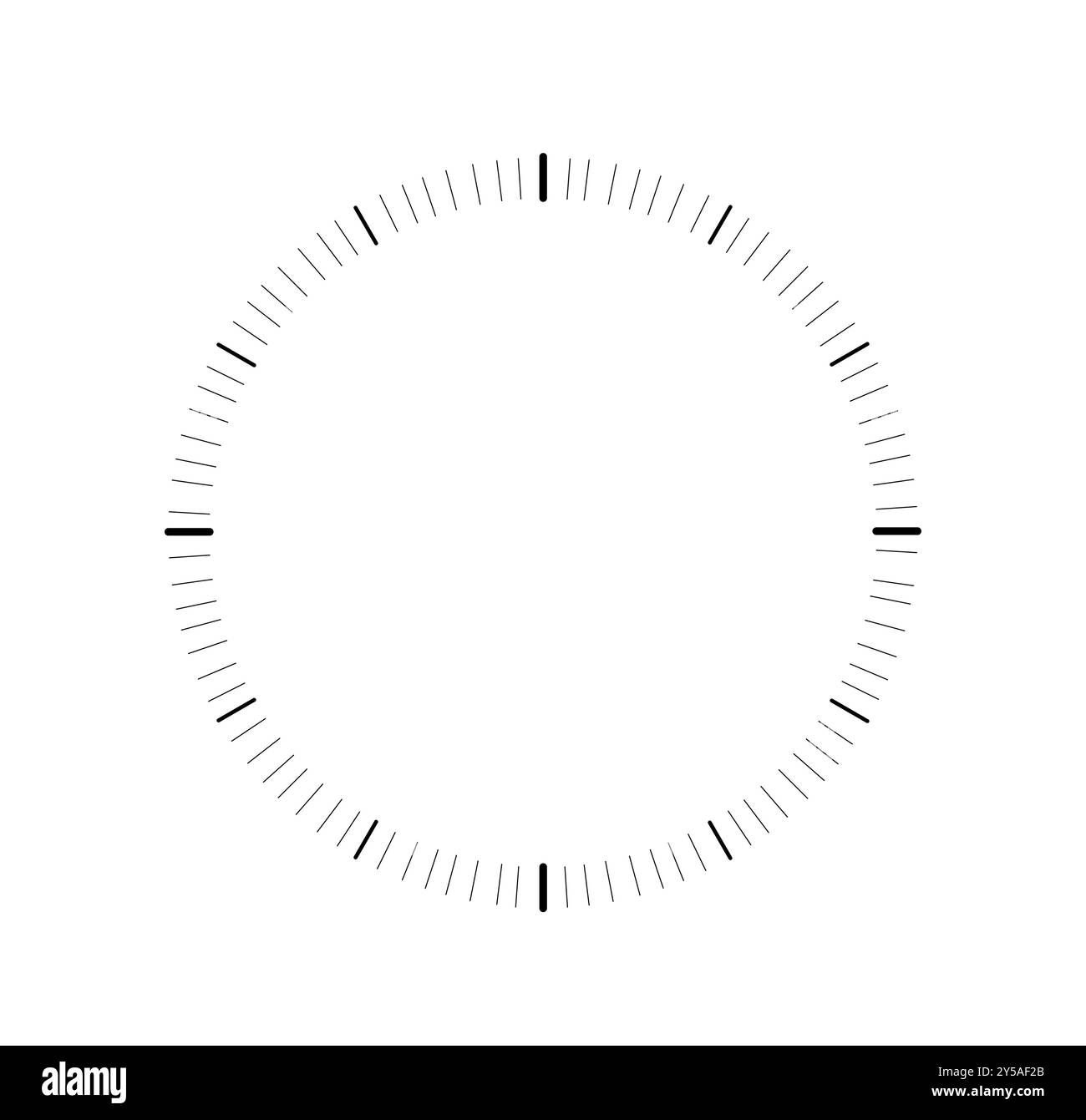Mechanical clock template. Watch and timepiece. Circle and rounded ...