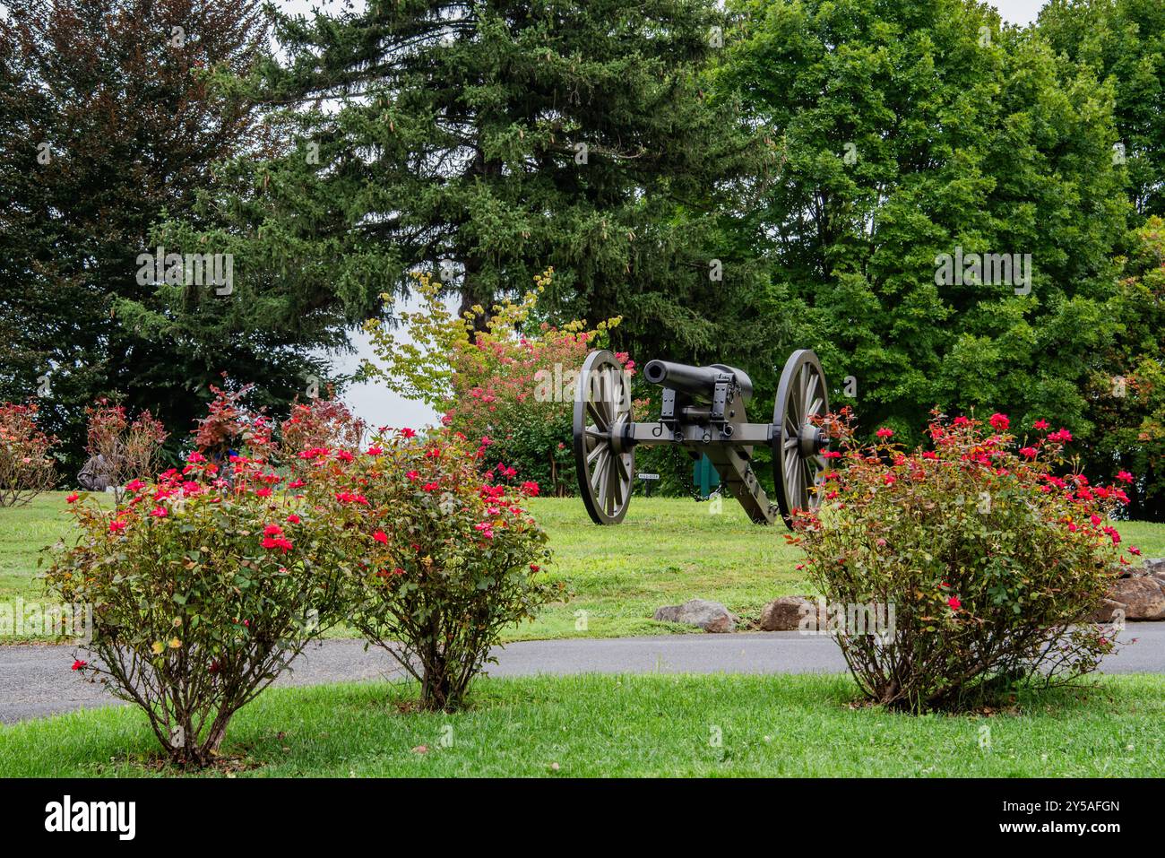 Artillery Position in Evergreen Cemetery, Gettysburg Pennsylvania USA ...