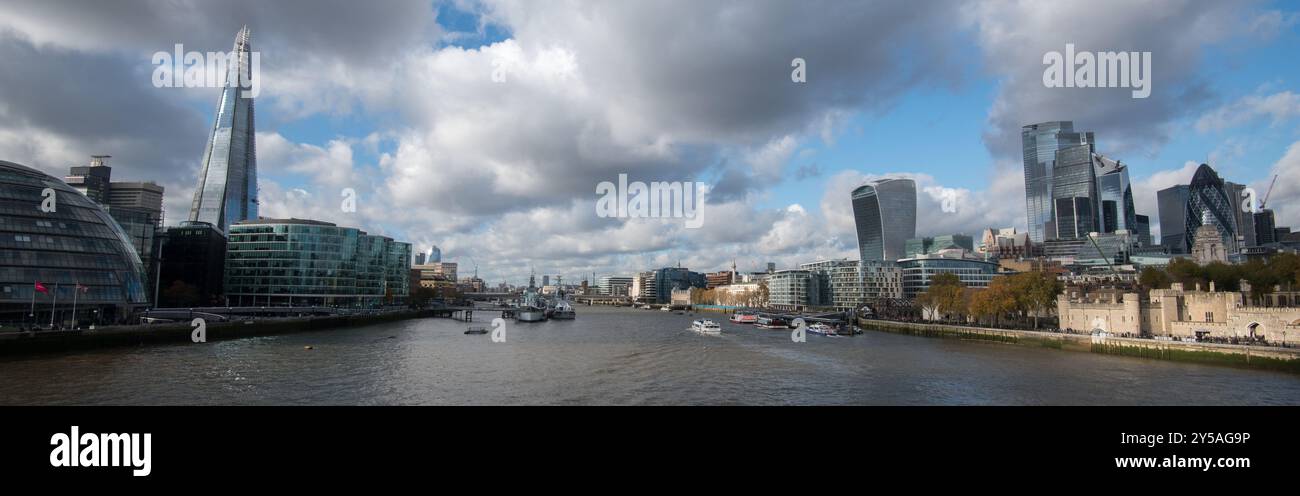 View of London from Tower Bridge Stock Photo - Alamy