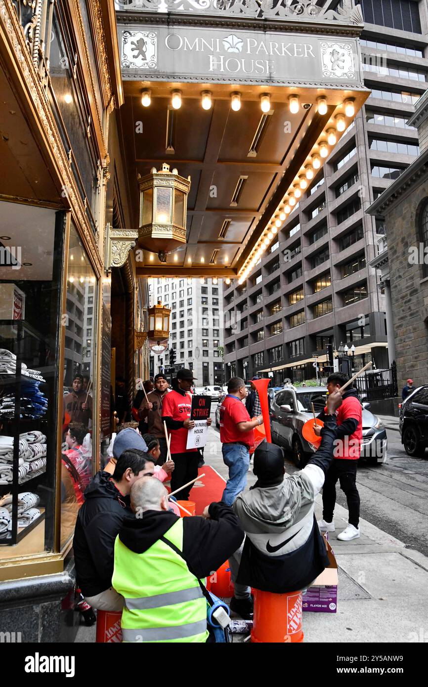 Boston, Massachusetts, USA. 20th Sep, 2024. Unite Here, Local 26, Hotel ...