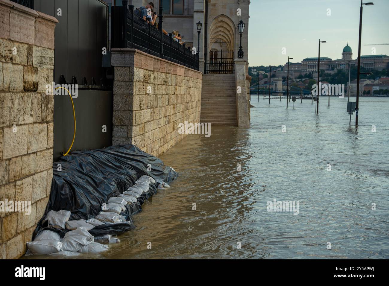 Budapest, Hungary - September 19, 2024: Barricaded Museum gates with ...