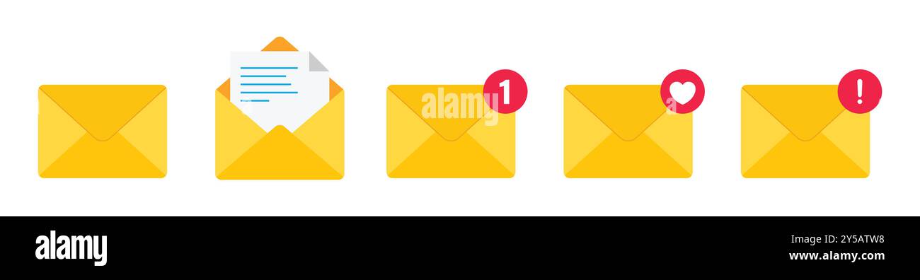Incoming Message Vector Icon Notification Message Or Email Vector