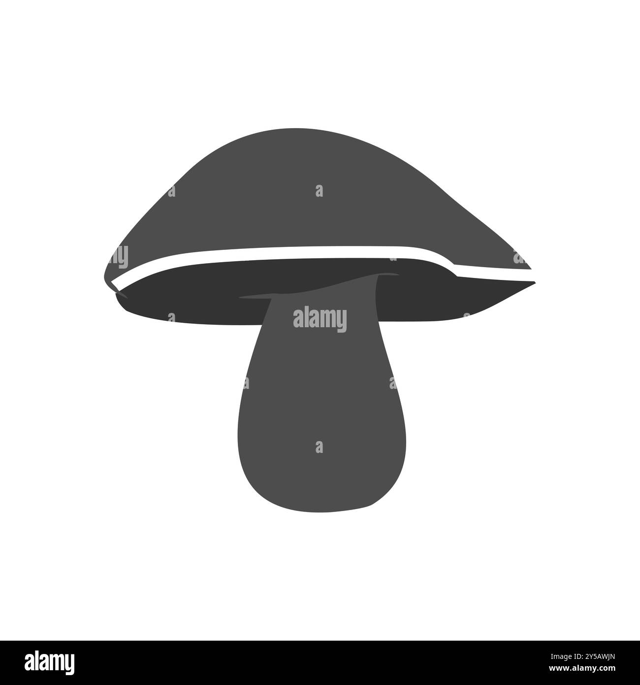 Black Mushroom Icon Stock Vector Image & Art - Alamy