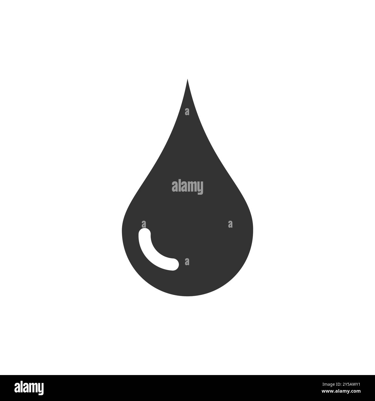 Black Water Drop Icon Stock Vector Image & Art - Alamy