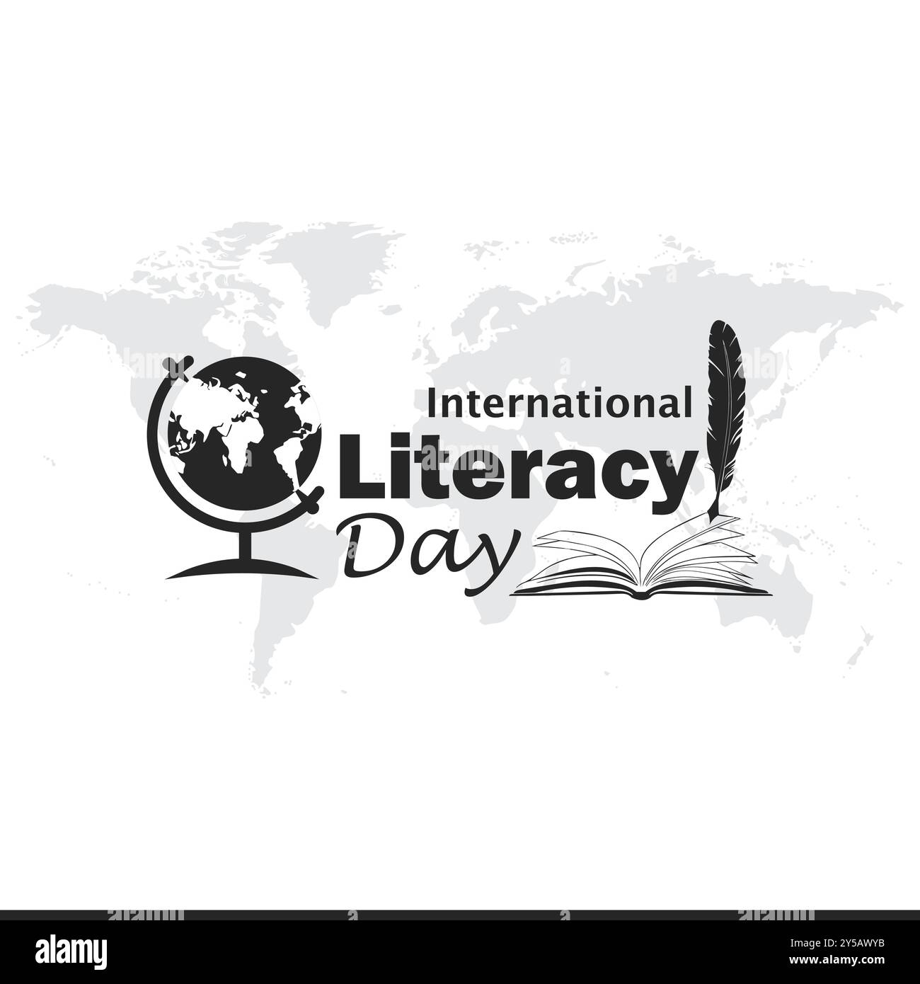 Day of knowledge vector vectors Black and White Stock Photos & Images ...