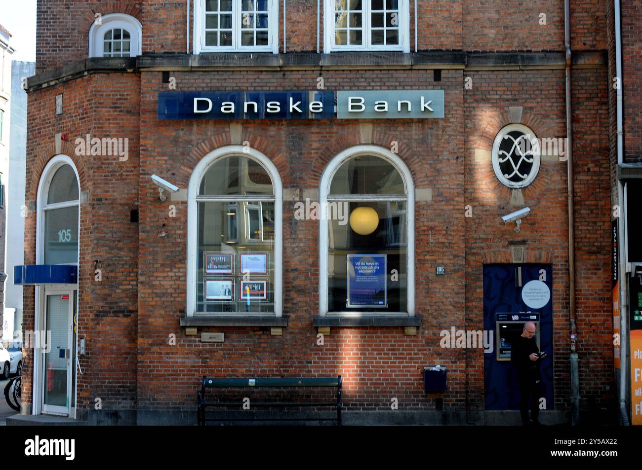 Copenhagen/ Denmark/19 September 2024/Danske bank branch building at konegsn nytorv in capital ...