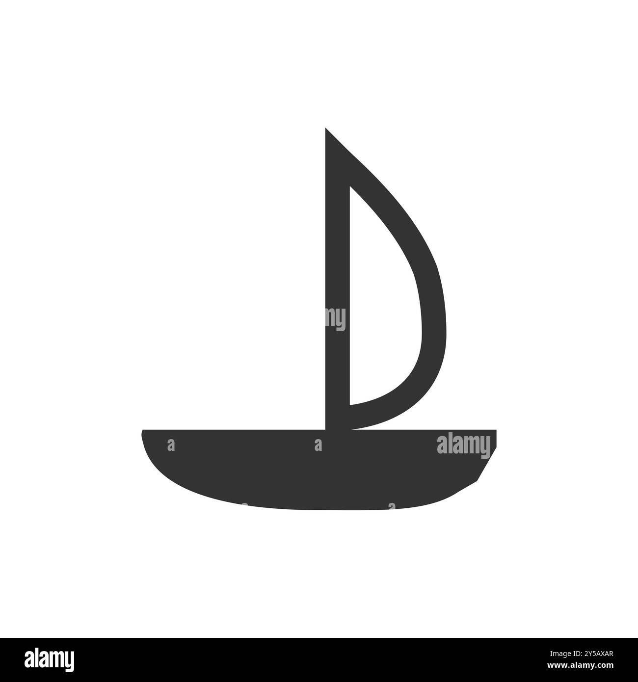 Abstract sailboat Cut Out Stock Images & Pictures - Alamy