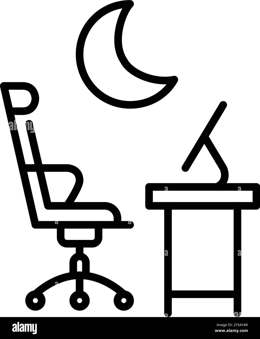 After hours working Stock Vector Images - Alamy