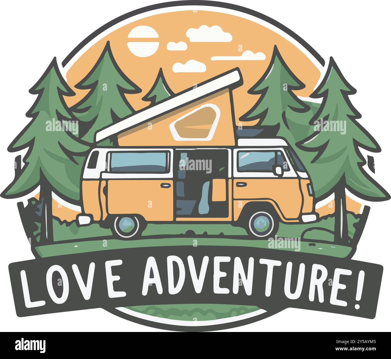 Love adventure vector art illustration Stock Vector Image & Art - Alamy