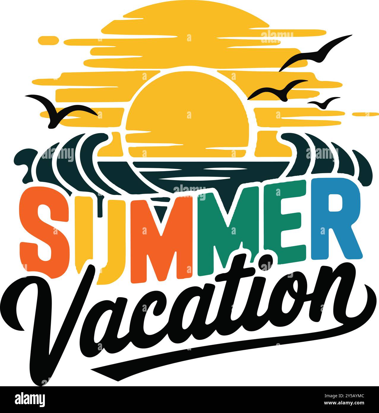 Summer escapade design hi-res stock photography and images - Alamy