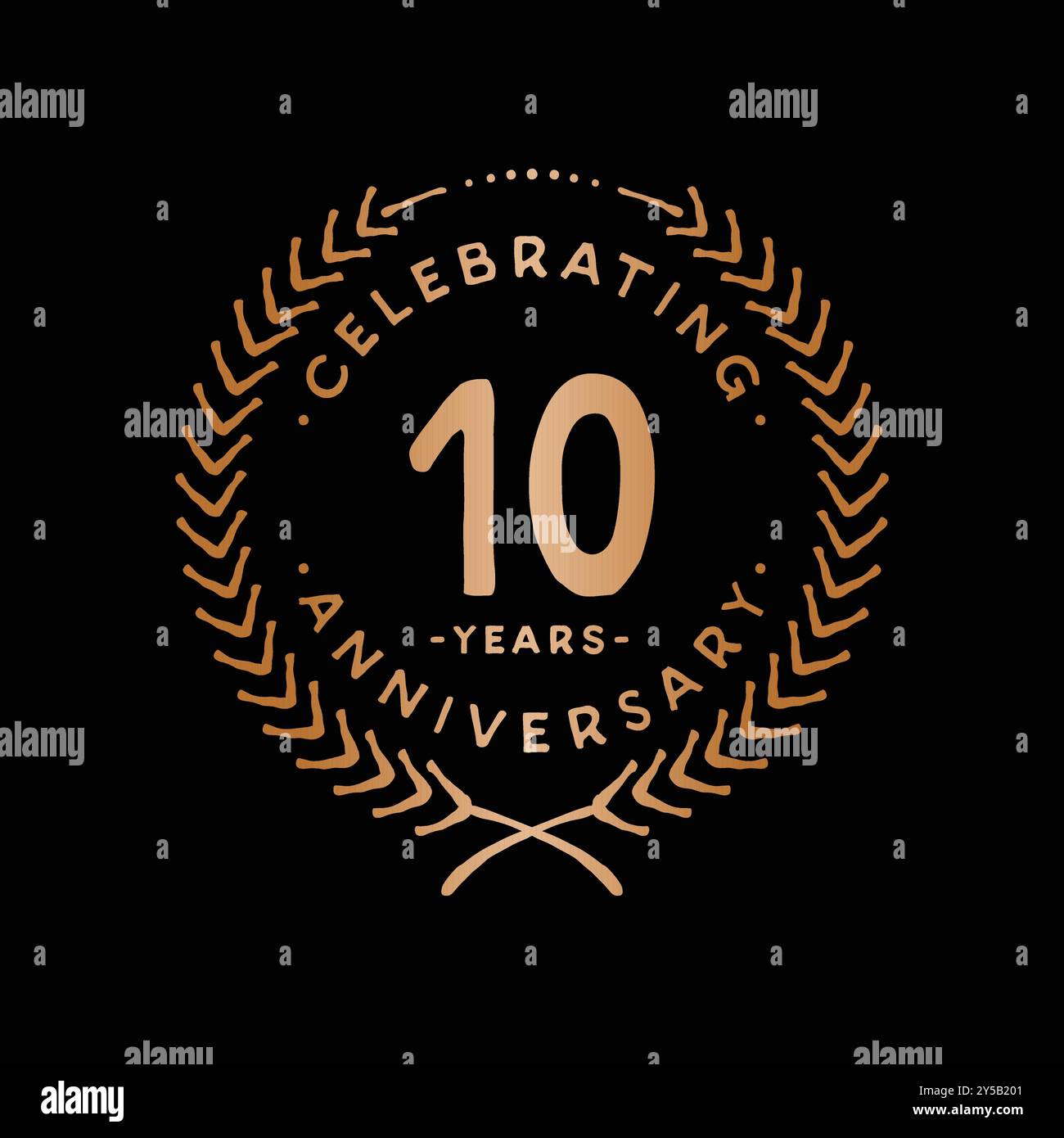 10 years design template. 10th vector and illustration Stock Vector ...