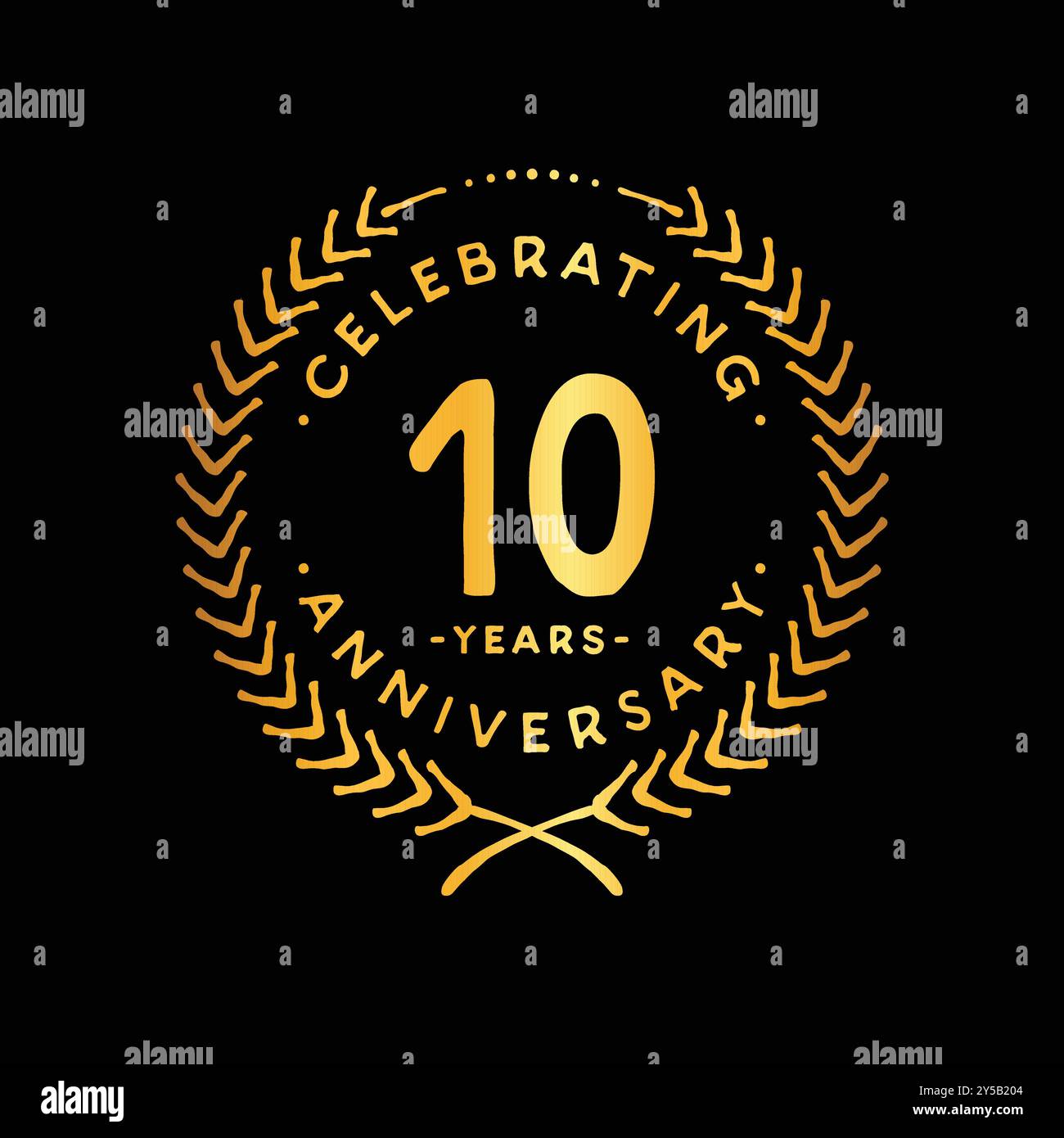 10 years design template. 10th vector and illustration Stock Vector ...