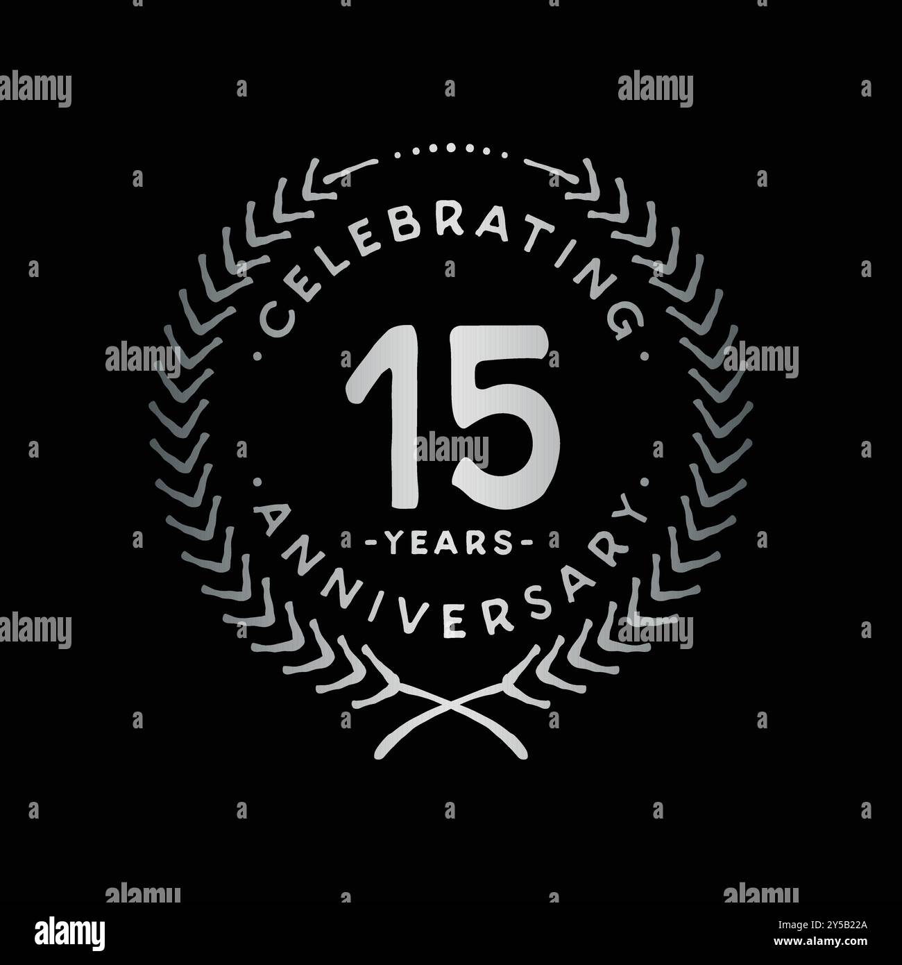 15 years design template. 15th vector and illustration Stock Vector Image & Art - Alamy